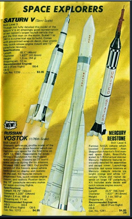 Model Rocket Building: Model Profile - Estes Vostok, Kit #1272