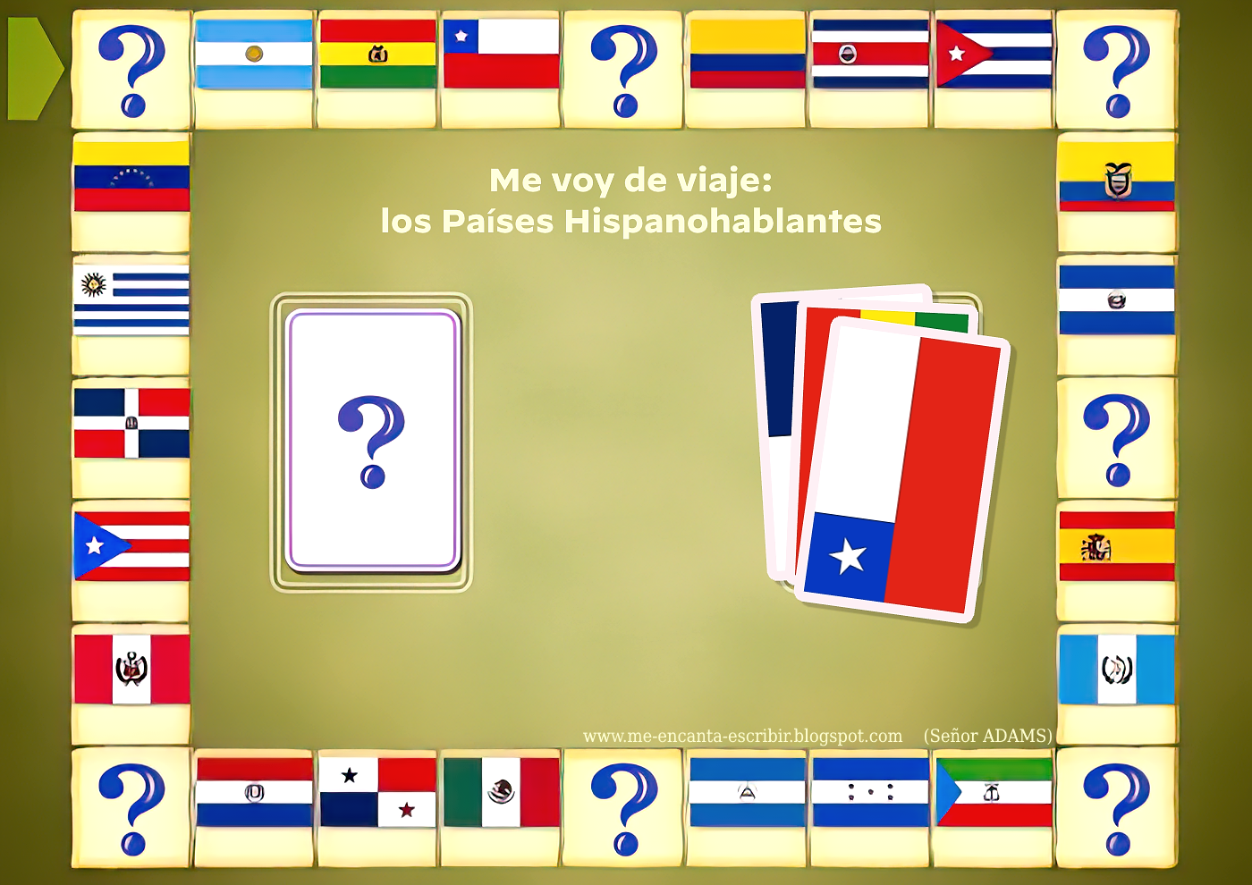 Me encanta escribir en español: Países hispanohablantes
