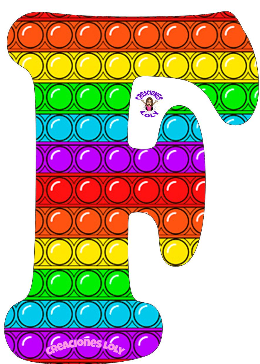 Creaciones Loly: ABECEDARIO POP IT