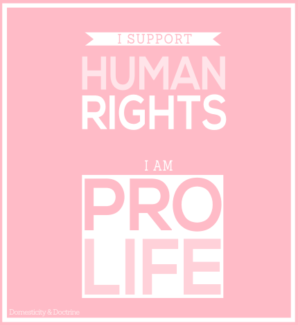 Domesticity and Doctrine: Pink Pro-Life Graphics