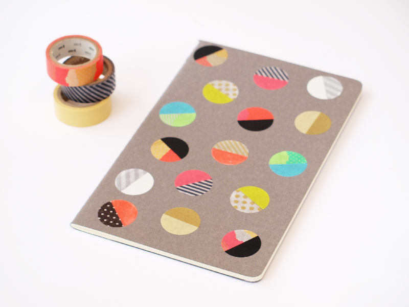 DIY: colorful dot notebook | moments to live for