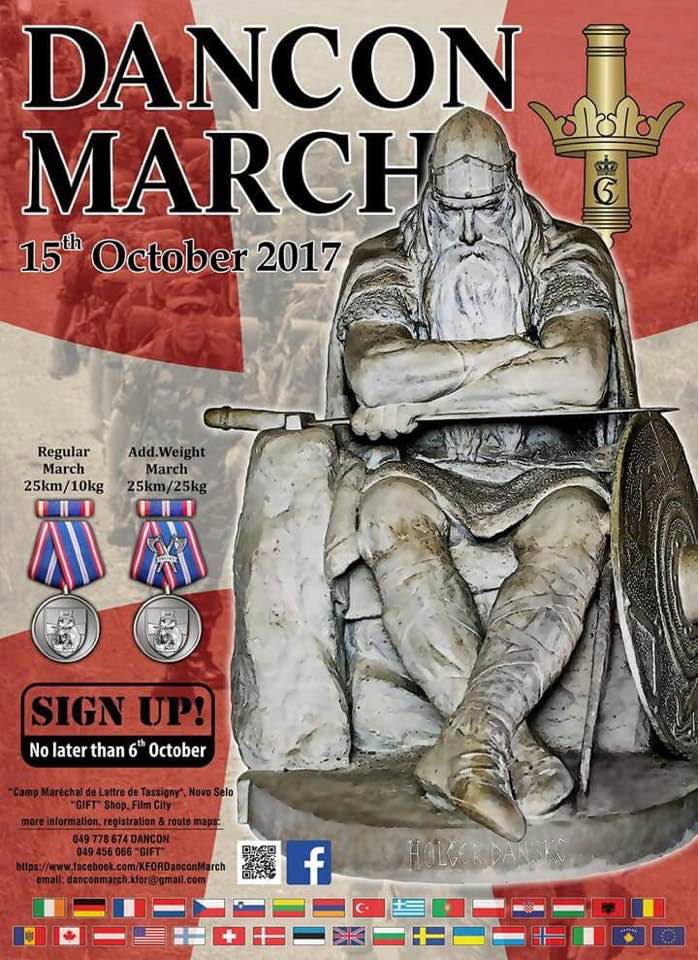 Gare Militari: DANCON MARCH - 15th October 2017 - Kossovo