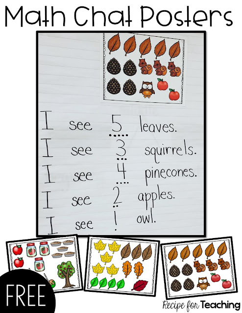Math Chat Posters - Recipe for Teaching