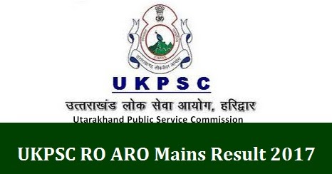UKPSC RO ARO Main Score Card 2017