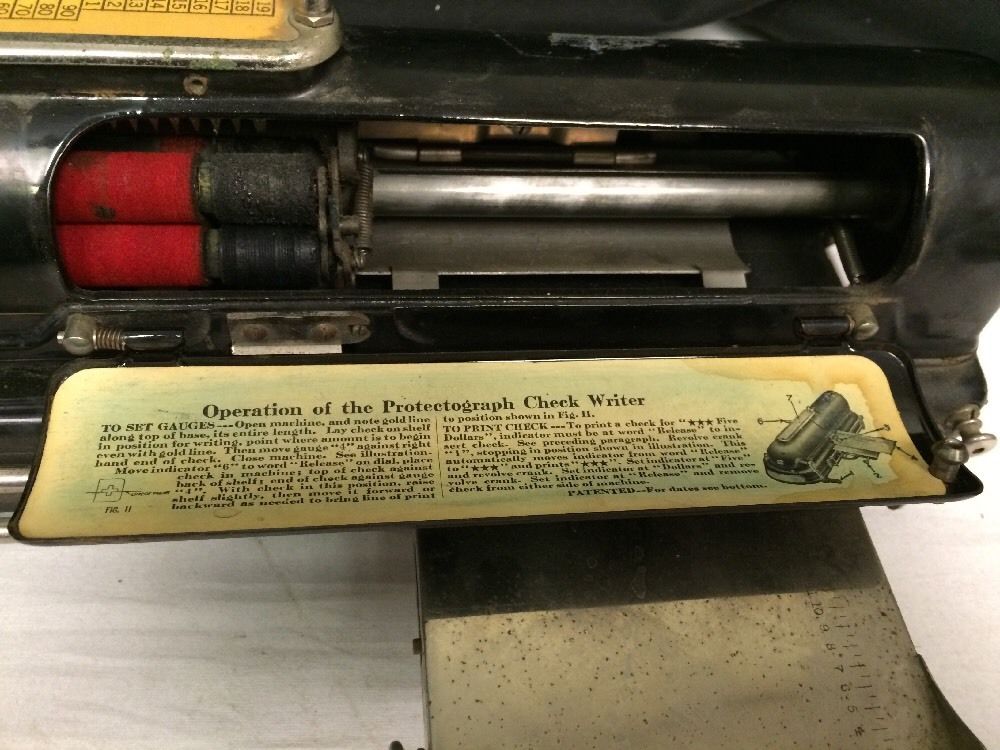 Parkwood Estate: Curious Curator: Protectograph Cheque Writer