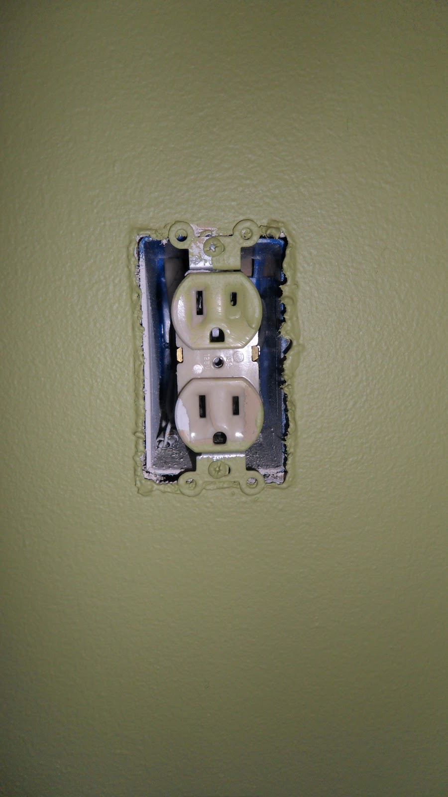 Tiny Painted Fingers: A shocking transformation. Changing an outlet.