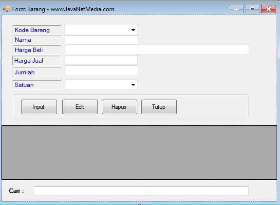 Vb Net Memunculkan Item Tabel Database Di Combobox ~ Belajar Bersama Ku