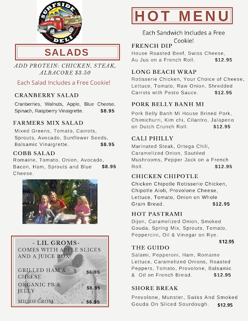 Surf Side Deli : Menu