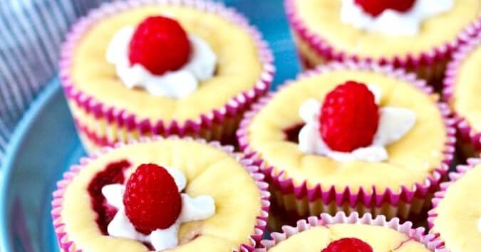 Mini Raspberry Cheesecakes | Karen's Kitchen Stories