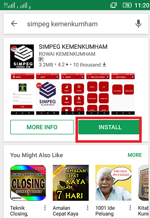 Cara Install Aplikasi SIMPEG Kemenkumham di Smartphone