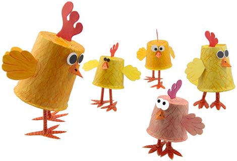 Shine Kids Crafts: Recycle Year of Rooster Crafts / Chicken Crafts