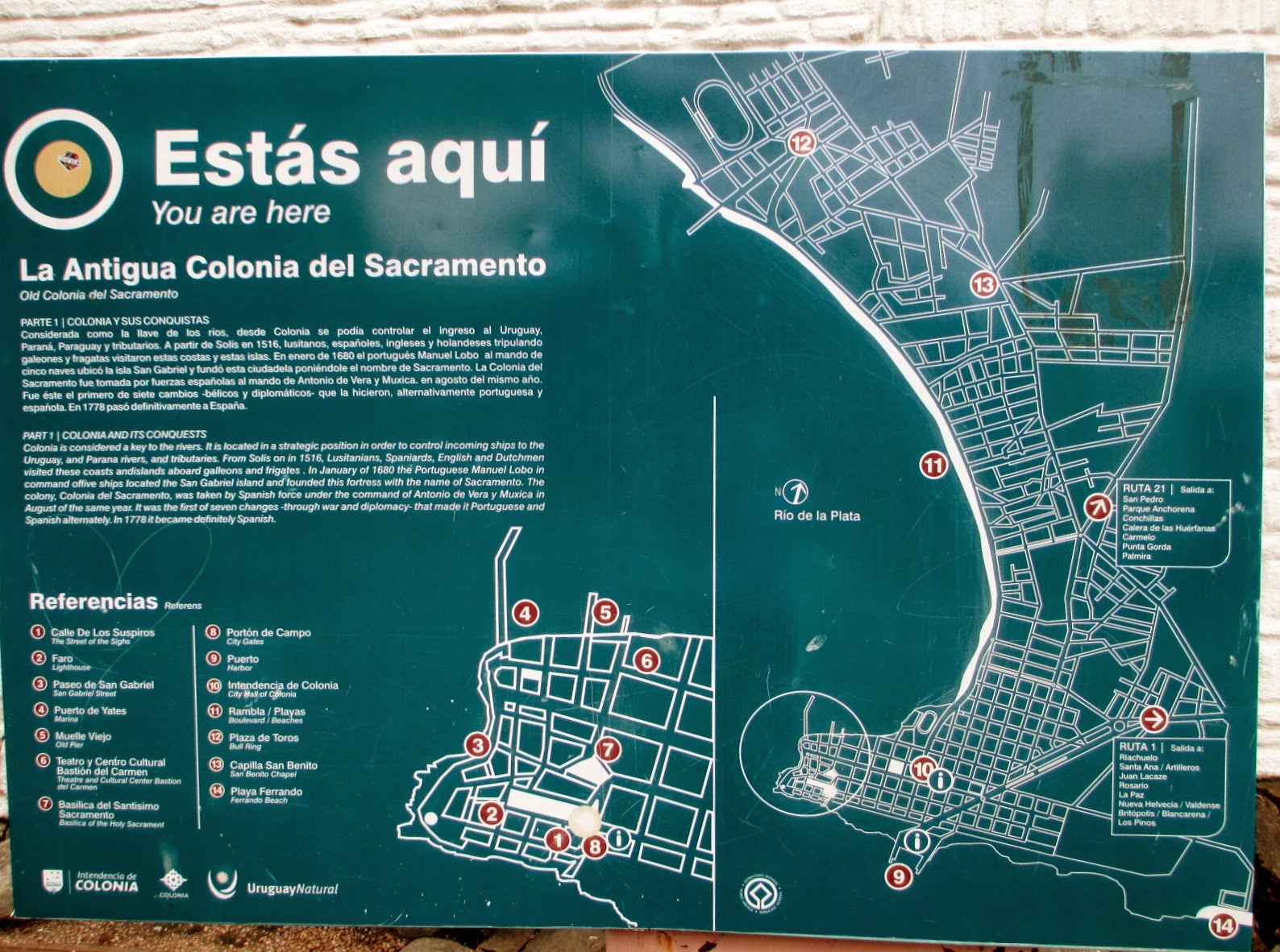 caminos por el mundo: Colonia de Sacramento, Uruguay