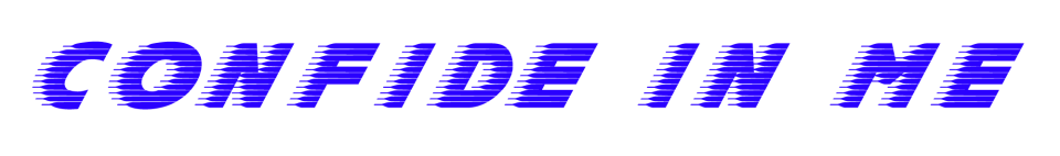 Kylie Fanmade Art: Confide In Me - Logo