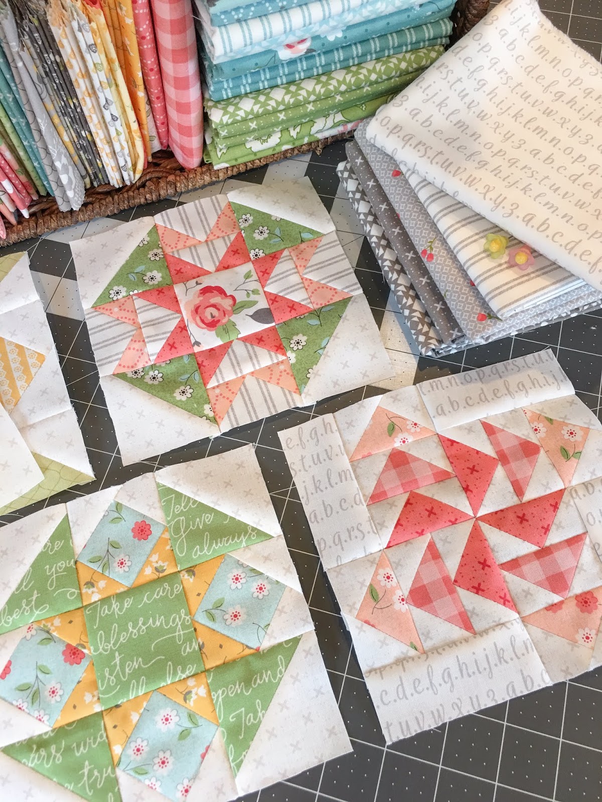 Carried Away Quilting: Summer Moon QAL: June blocks