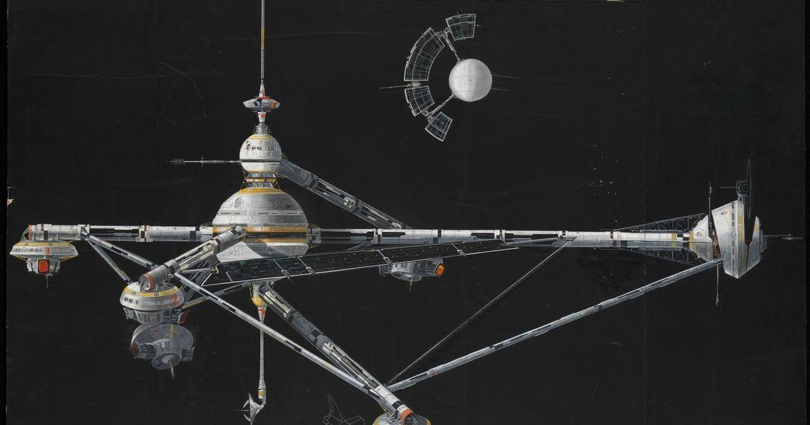 Alien Explorations: Drax Space Station illustration by Ken Adam for ...