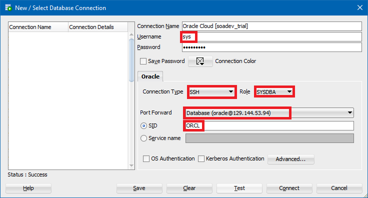 Raastech Blog Configure Oracle Sql Developer To Connect To An Oracle Database Cloud Service