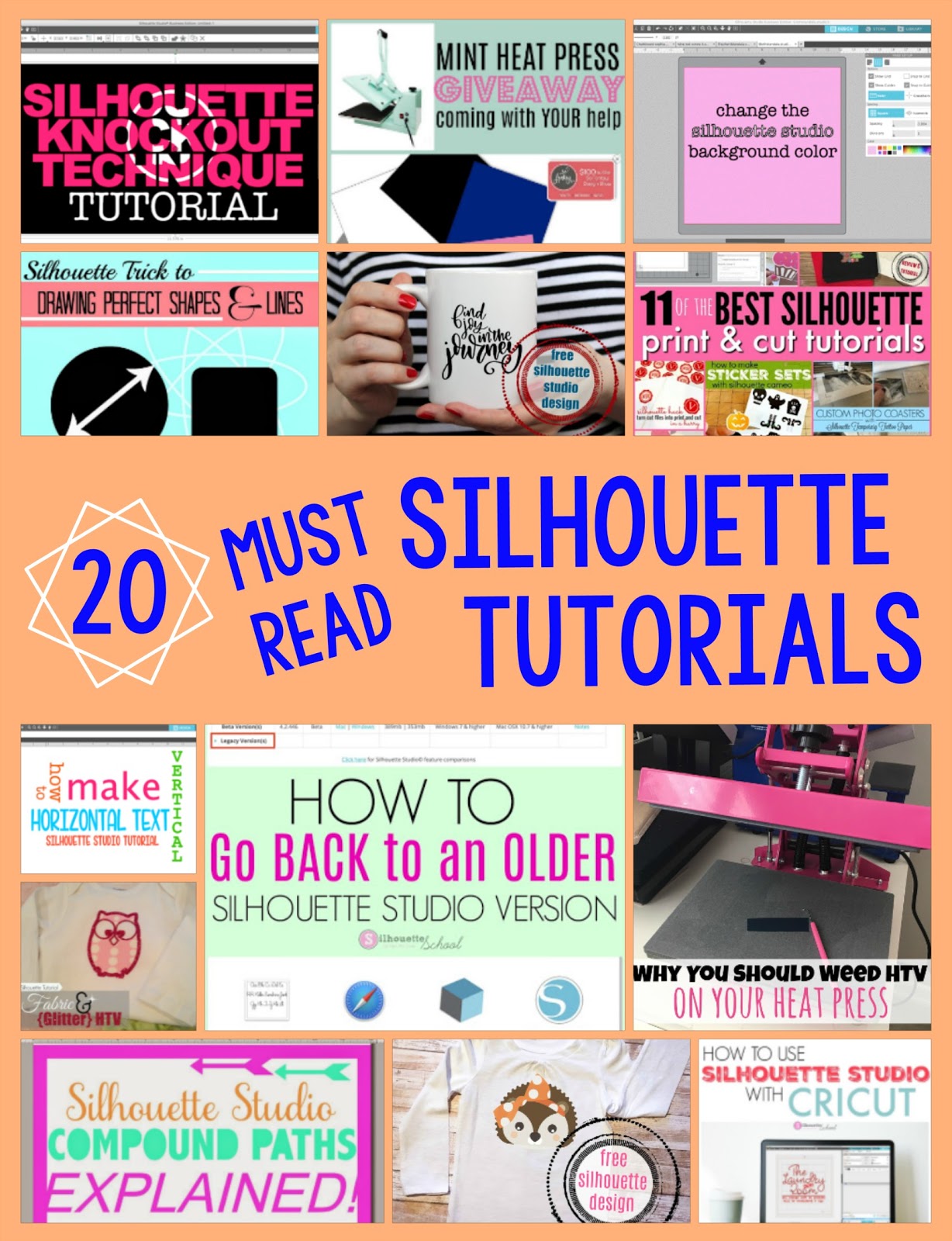 20 Silhouette Tutorials and Project Ideas! (April 2019 Wrap Up ...