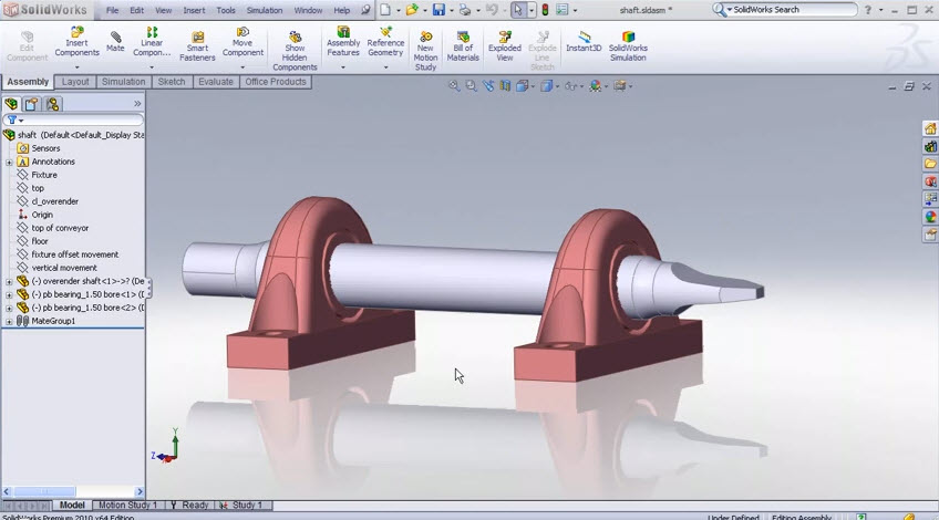 How to Simulation Simple Contact by Solidworks2012 - SolidWorks Share