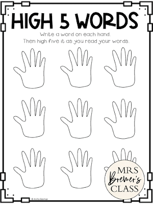 Word Work Activities for ANY Words | Mrs. Bremer's Class