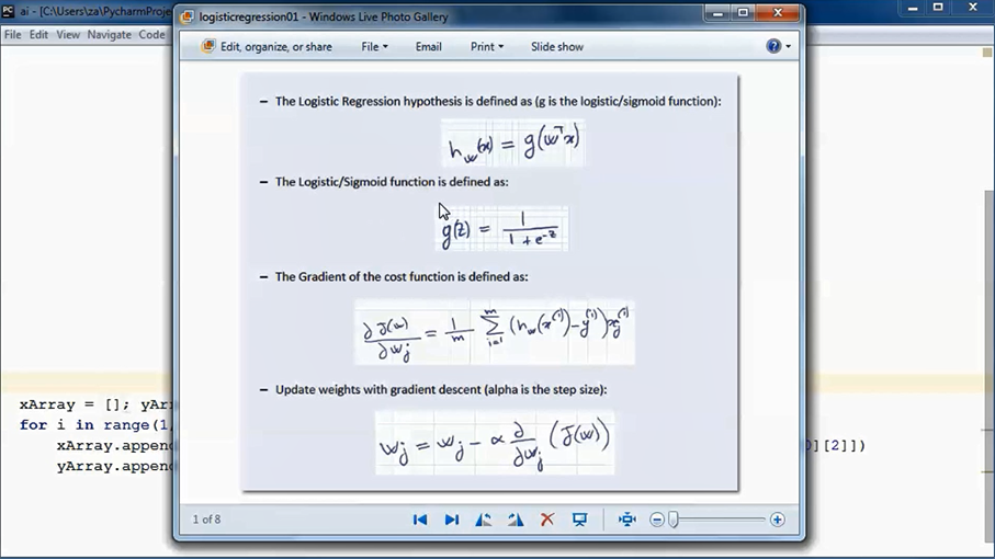 Prototype Project Logistic Regression W Python And Gradient Descent Tutorial 01 1500