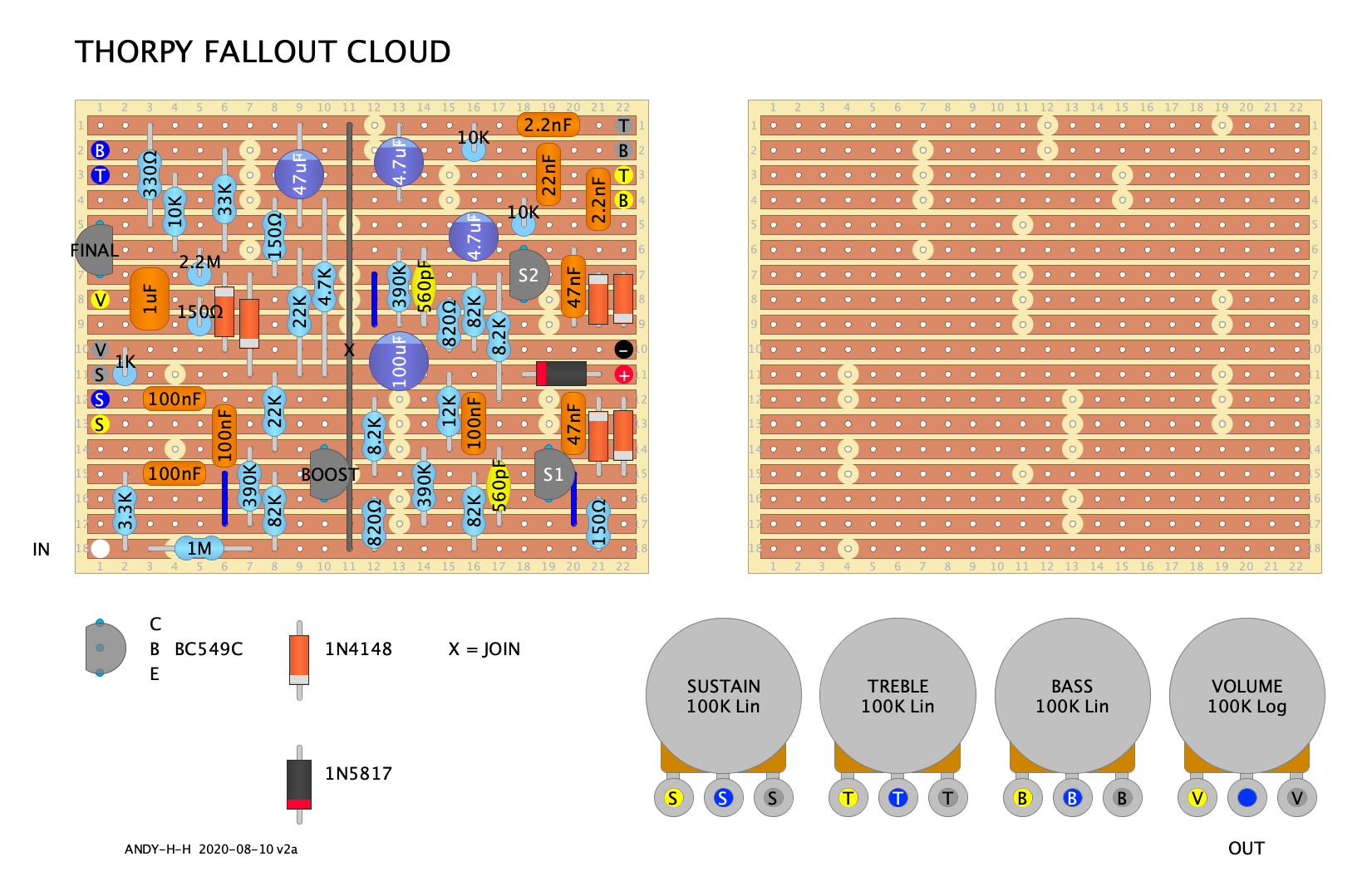 Guitar Effects - Vero - Point to Point - Tag Board Layouts: THORPY FX ...