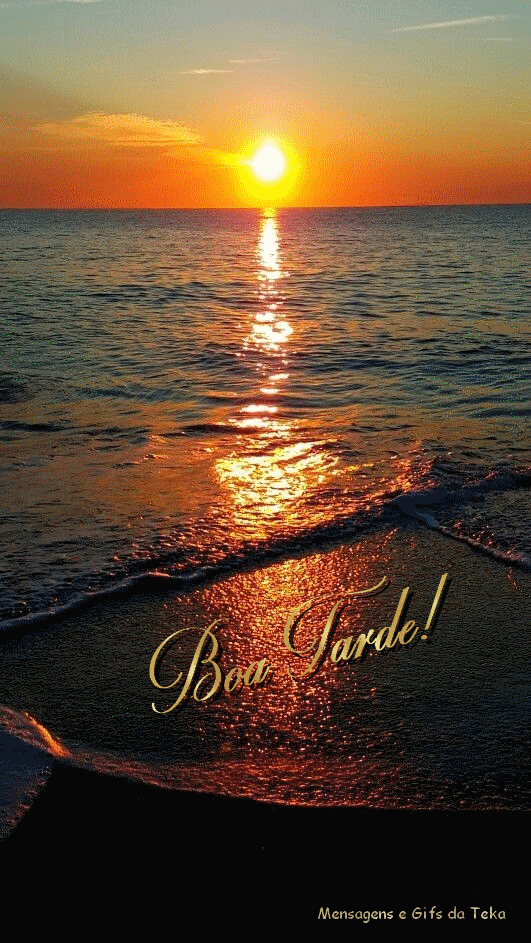 **MENSAGENS E GIFS DA TEKA**: BOA TARDE - PAISAGENS COM DE PÔR DO SOL