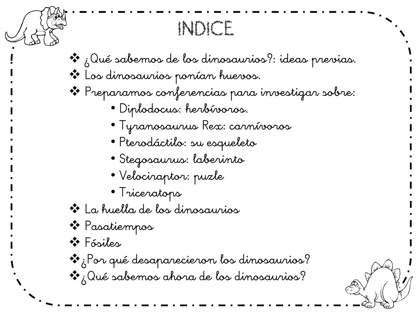 RECURSOS Y ACTIVIDADES PARA EDUCACIÓN INFANTIL: LOS DINOSAURIOS