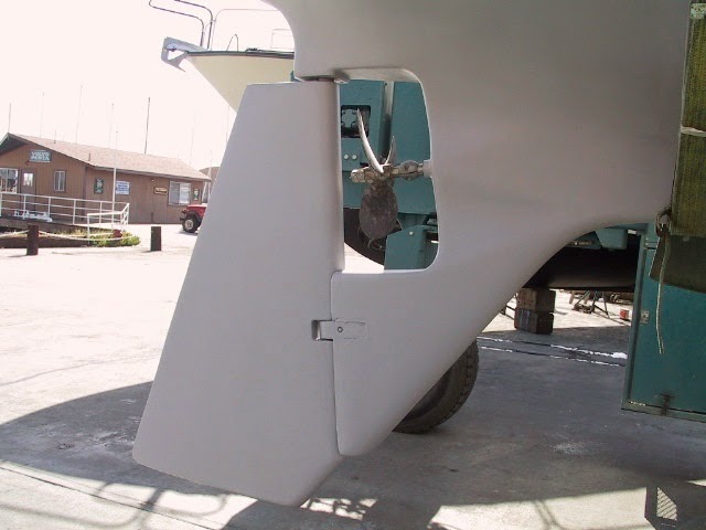 SV Pilgrim: Round Two of Templates for Morgan 382 Rudder Modifications