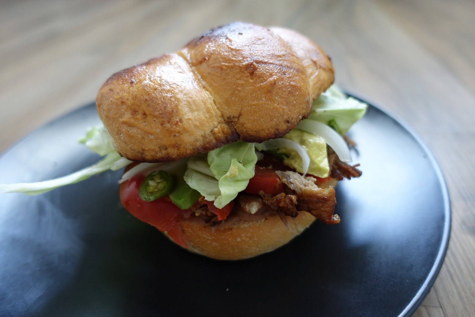 Semi Homemade Crispy Carnitas Tortas - Kathy Nom Nom