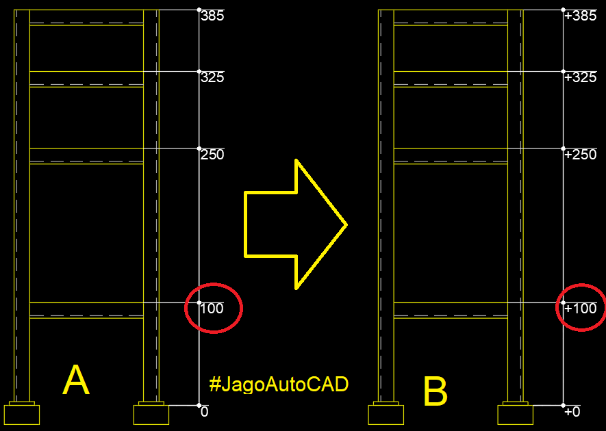 Cara Membuat Dimensi Elevasi pada Autocad