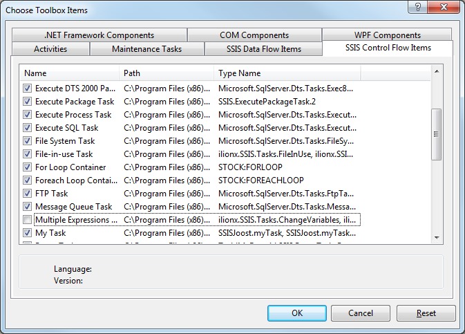 Microsoft Sql Server Integration Services Custom Ssis Component Multiple Expressions Task