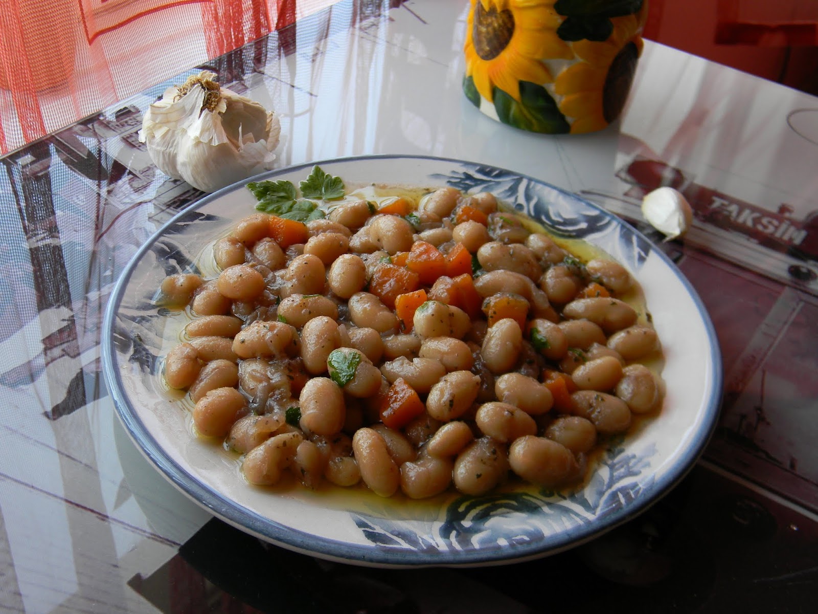 Yeni Baharlı,Tarçınlı Badalan Fasulye Pilaki | Vişnap