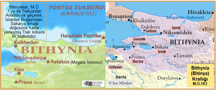 Okuma Atlası: Bithynia (Bitinya) Krallığı