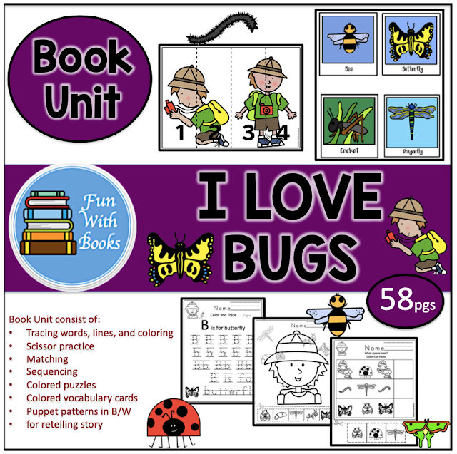 I LOVE BUGS! BOOK UNIT ~ Book Units by Lynn
