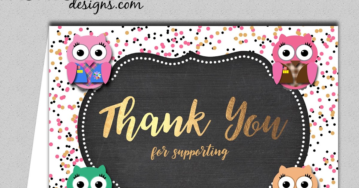 My Fashionable Designs: Free Printable Troop Thank You Card