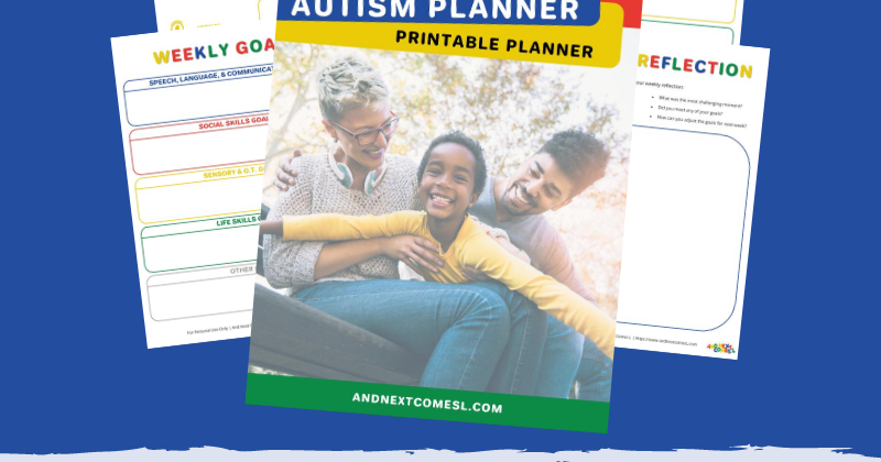 Free Weekly Autism Planner | And Next Comes L - Hyperlexia Resources
