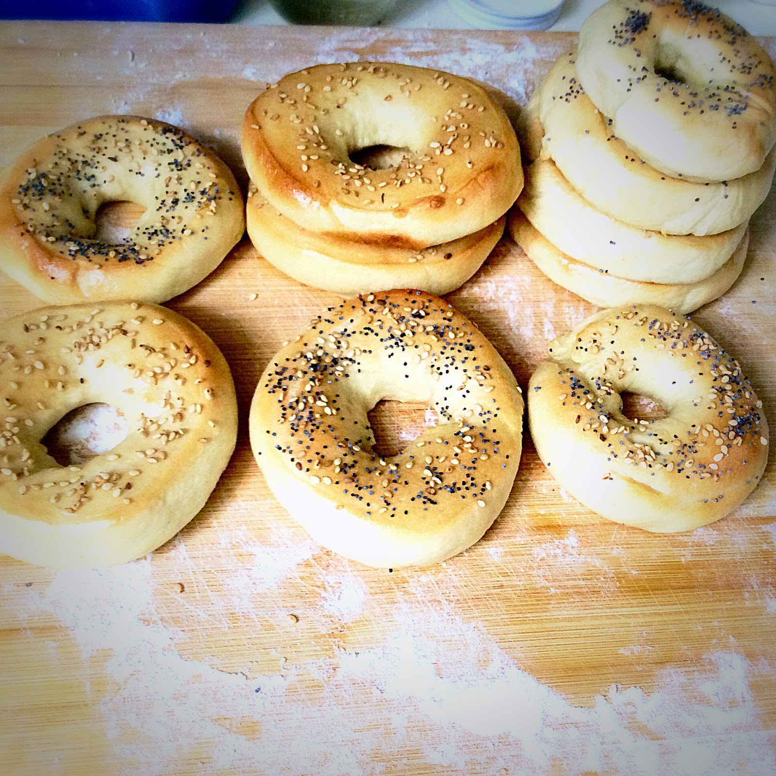Izzy Bee: Food Friday's ~ Baked in a Box: Homemade Bagels for Beginners
