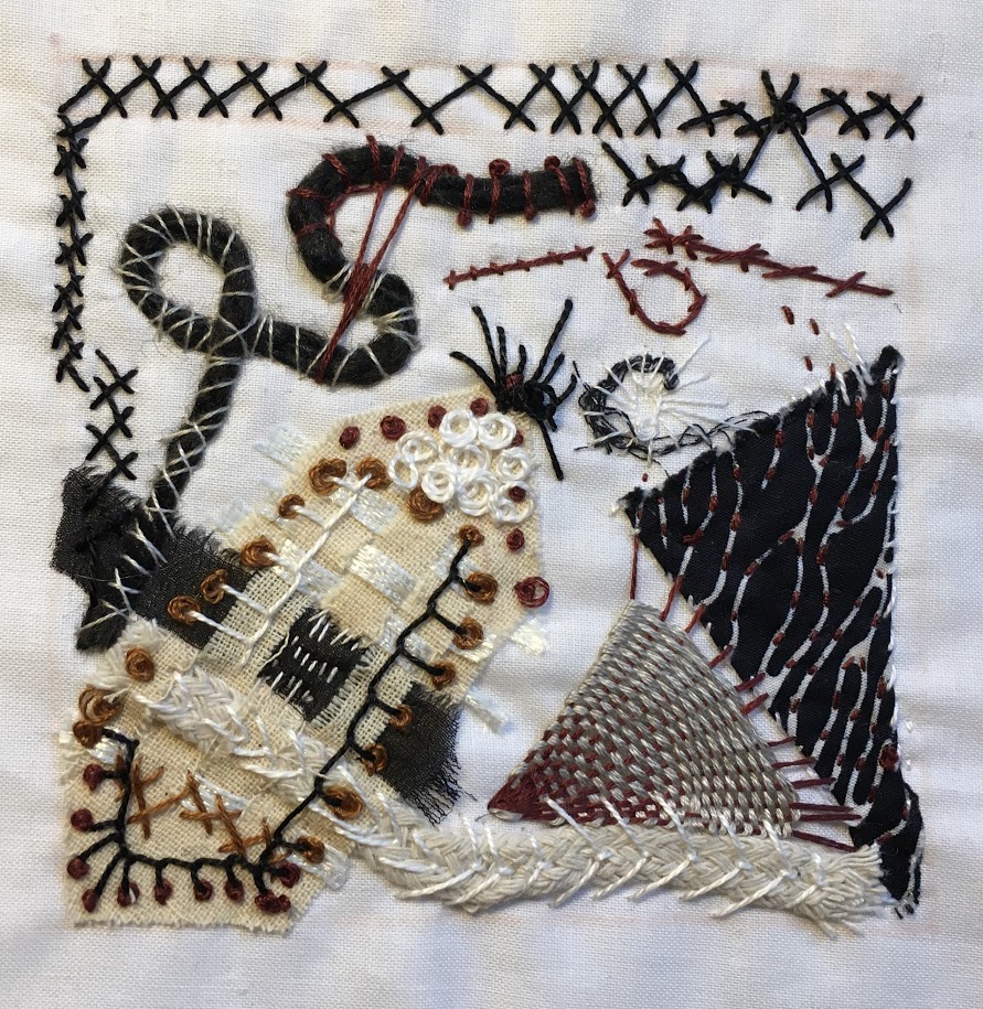 Julie B Booth: Hand Stitching ONLINE: Theme #4: Layers