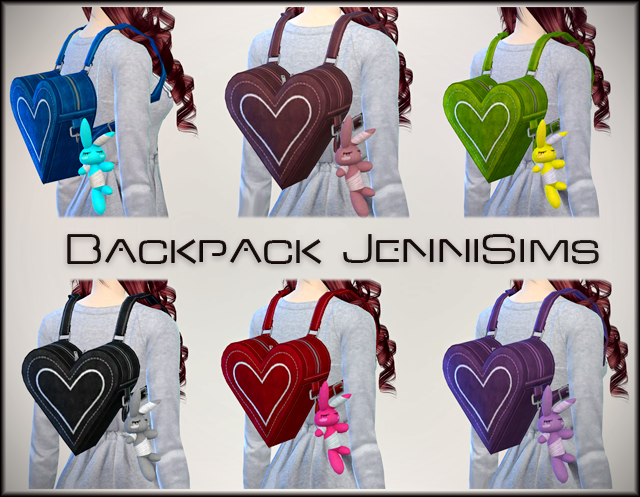 Downloads sims 4: Accessory Backpack (Adult,Teen,Young Adult) | JenniSims