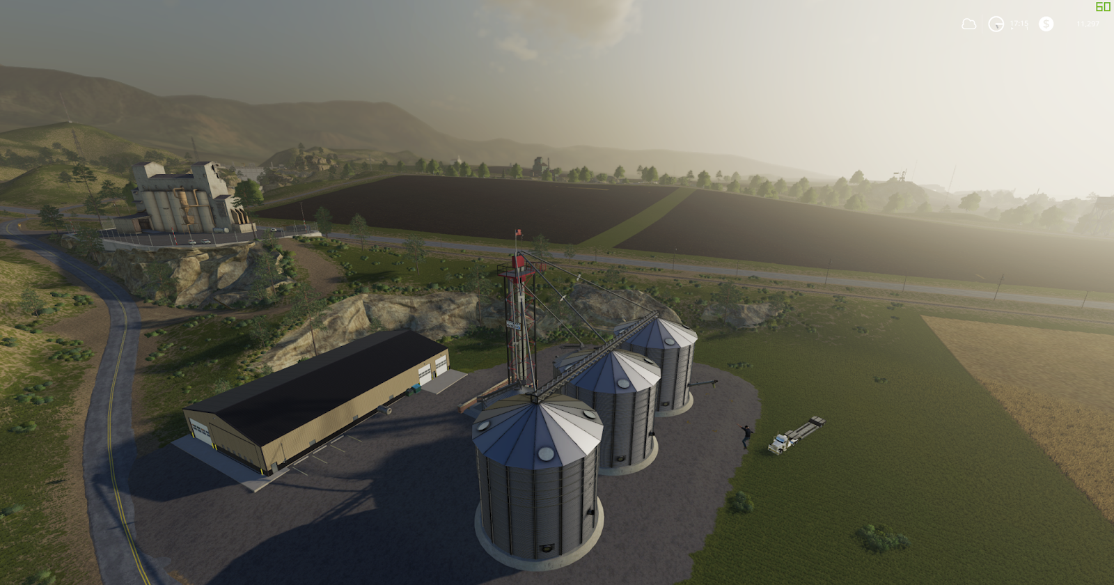 FS19 Placeable animated large grain storag complex - FS 19 & 22 USA ...