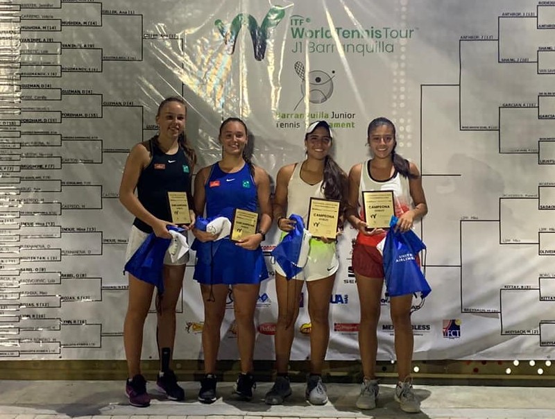 Tenis al Máximo: DANA GUZMÁN CAMPEONA DE DOBLES EN EL J1 DE BARRANQUILLA