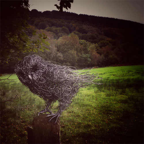 My Owl Barn: Artist Captures Behavior and Movements of Wildlife in Wire ...
