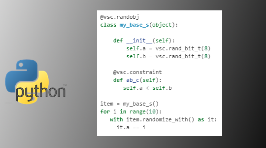 Python Verification Stimulus And Coverage Constraints · Bits Bytes And Gates