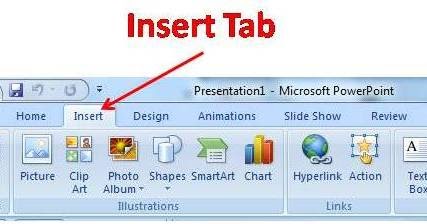 Insert Tab in MS PowerPoint 2007 in Hindi and English | जाने एम एस ...