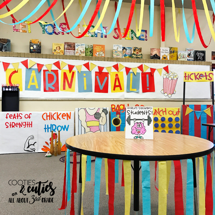 Carnival Test Prep and Room Transformation | All About 3rd Grade
