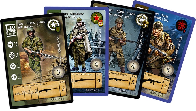 Tabletop Fix: Baueda Wargames - 1-48TACTIC cards only Kickstarter