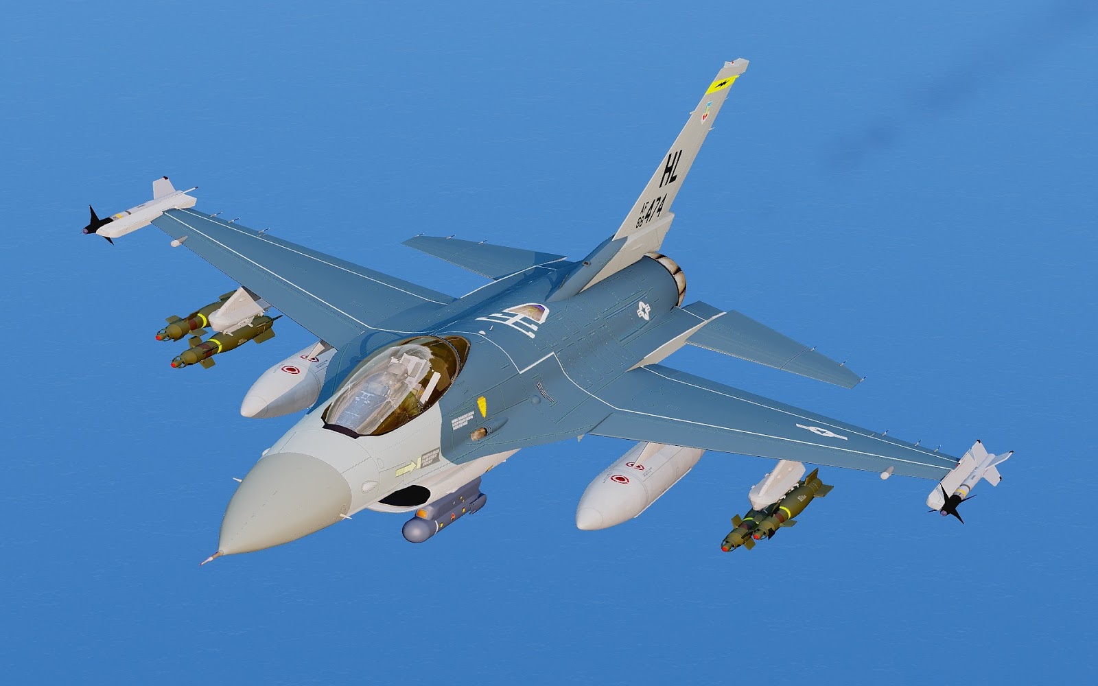 湾岸戦争時の F-16 スキンを追加する Arma 3 用 Package Q Strike pack アドオン | 弱者の日記 ...