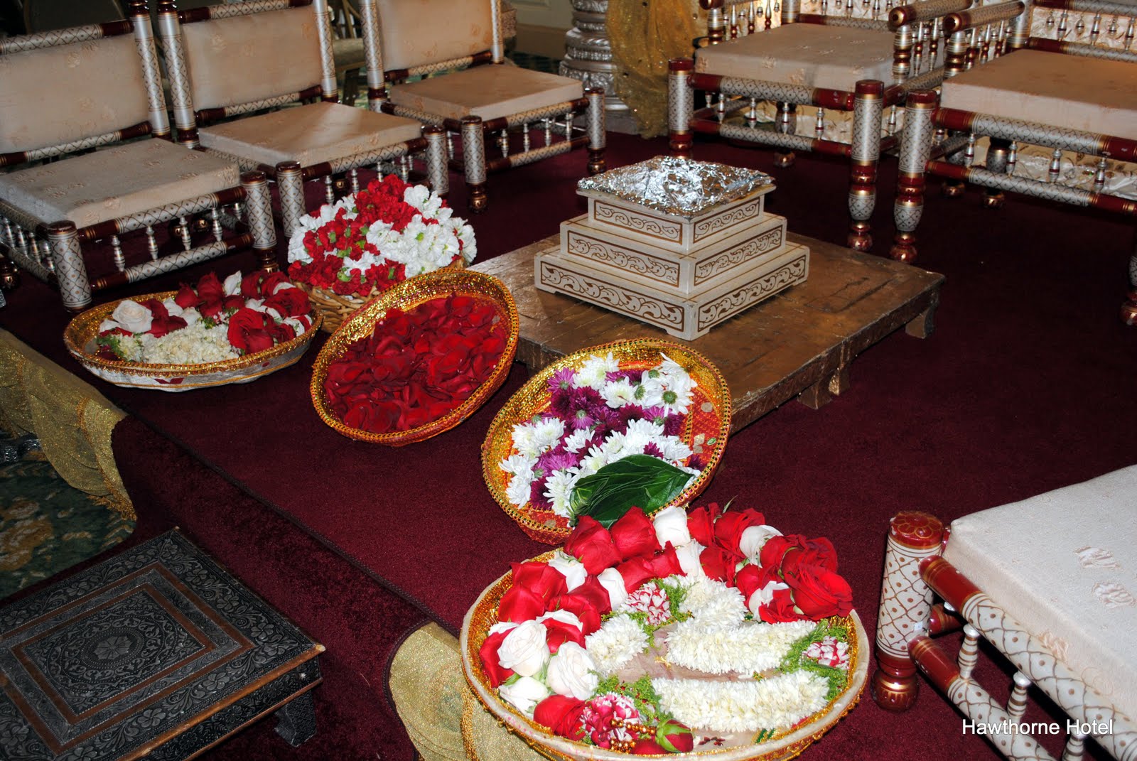 Weddings at the Hawthorne Hotel: Indian Wedding in the Ballroom