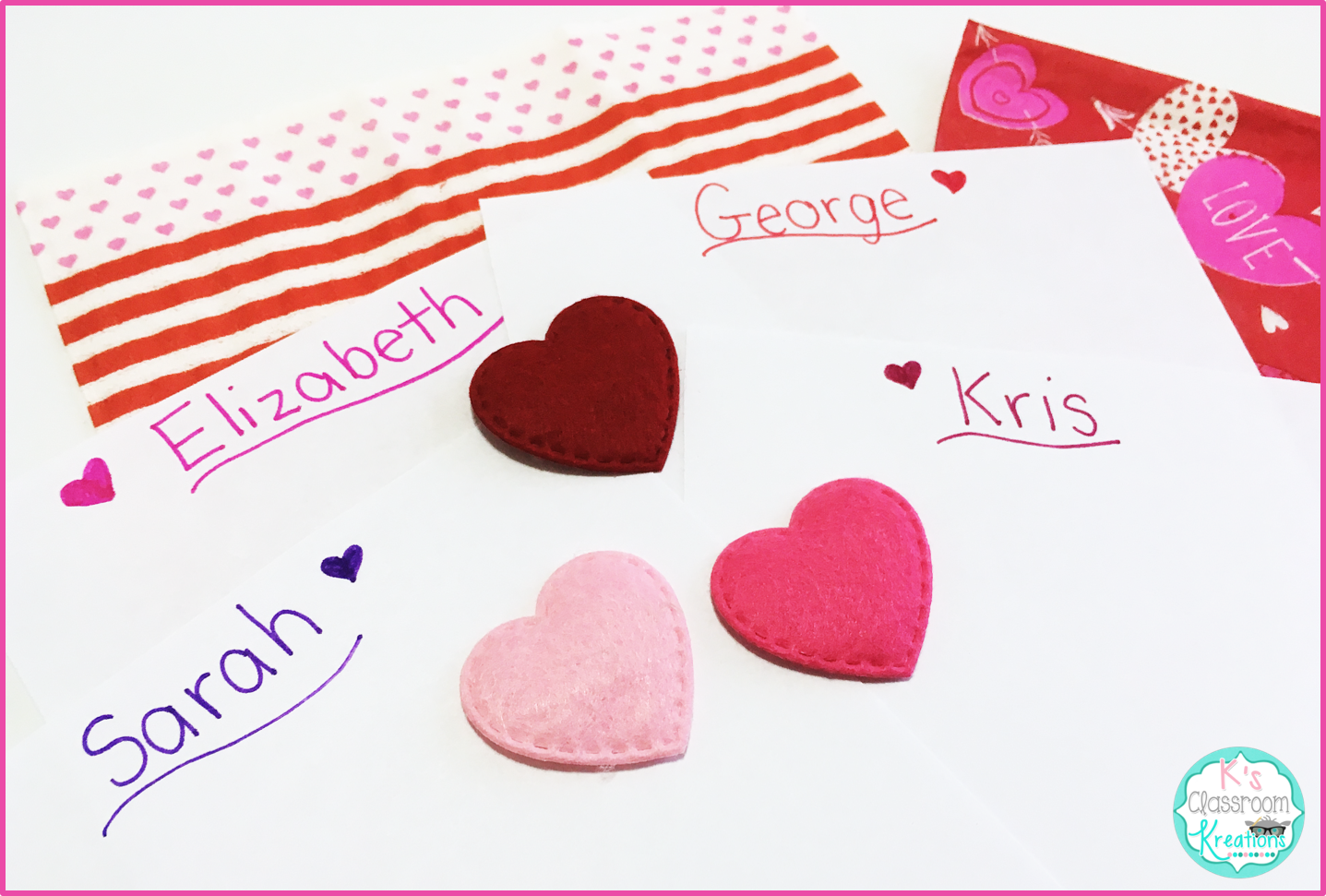 A New Twist on Valentine Cards | K's Classroom Kreations