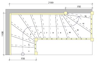 Vi bygger ett hus på Sundsö: Trappritning